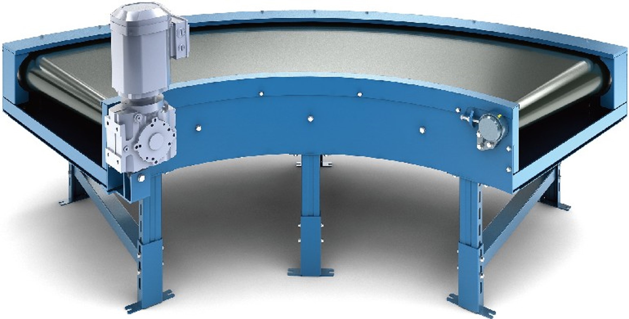 Carton Weight 50Kg Curved Conveyor System Customized ASRS Warehouse