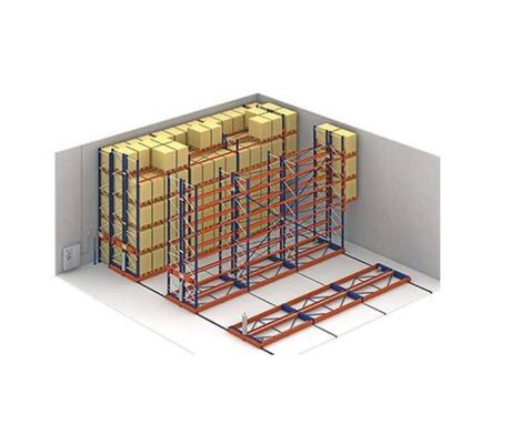 One Corridor ASRS Racking System MHS Movable Structure Storage System