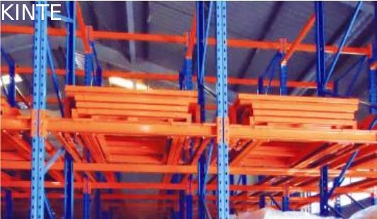 High Density Storage Push Back Racking ASRS Heavy Duty Pallet Racks